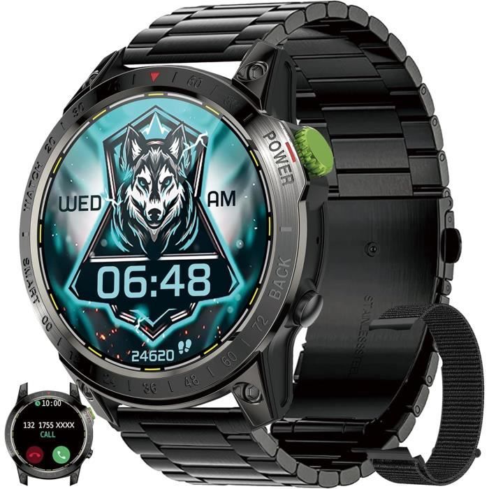 Smartwatch Pour Homme Appels Bluetooth, 1,45" Hd Display, Montre ...