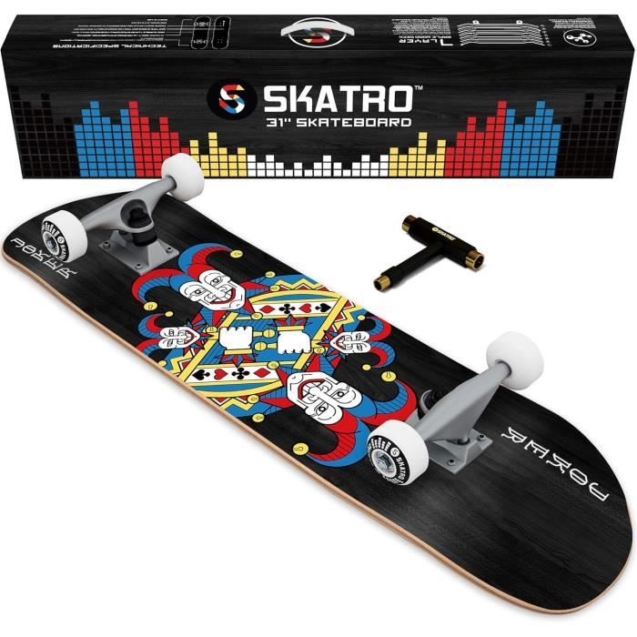 Skateboard Professionnel Complet - 78,7 Cm Pour Adultes, Garçons ...