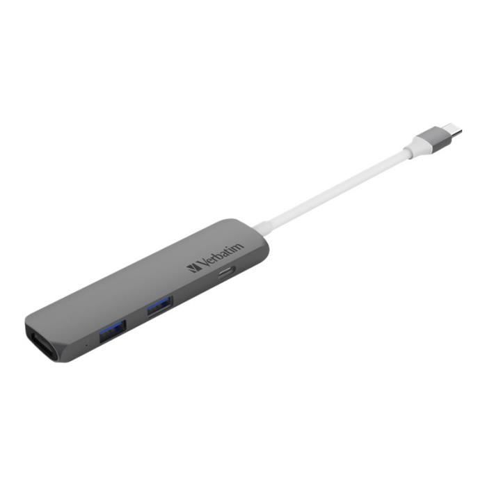 VERBATIM Concentrateur (hub) USB-C Hub with HDMI - 2 x SuperSpeed USB 3 ...