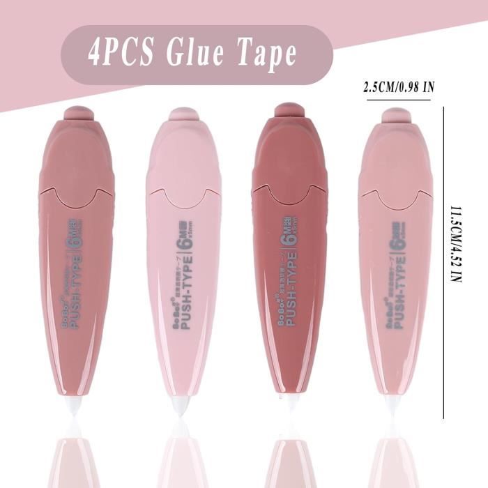 4 Pièces Blanco Correcteur,Extensible Ruban Correcteur Stylo,6M X 5Mm ...