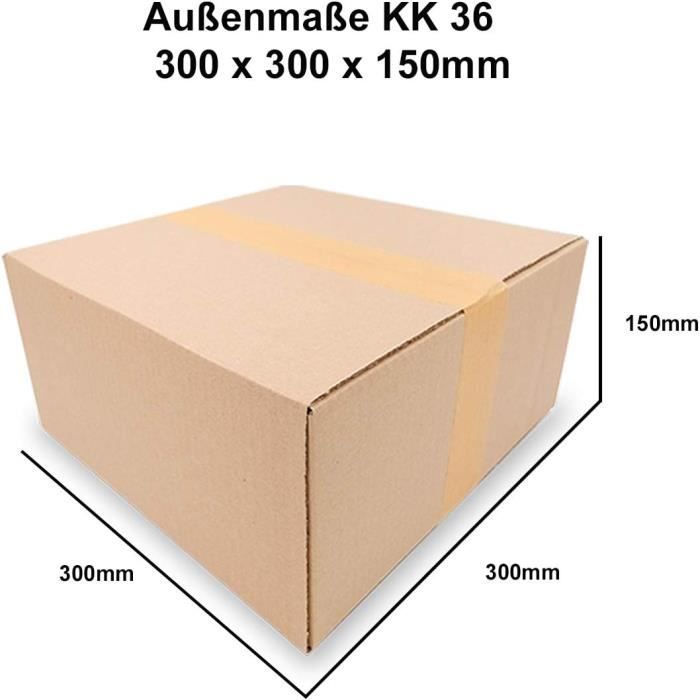50 cartons simple cannelure 30 x 30 x 15 cm - KK 36 emballage en carton ...