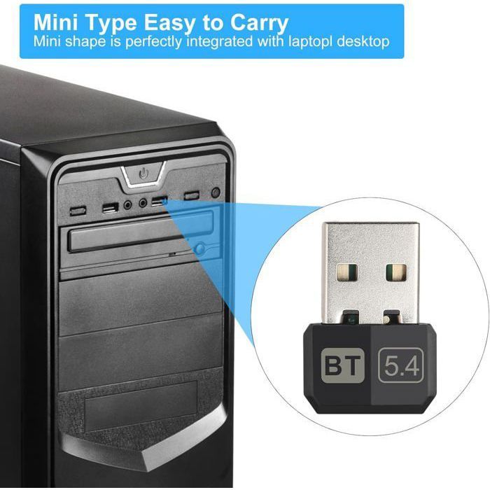 Adaptateur Bluetooth 5.4, Cle Bluetooth Pour Pc Carte Bluetooth Pc, Clé ...