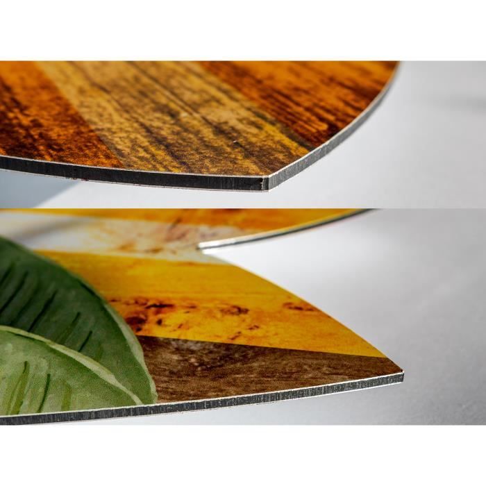 Décoration murale - Cool Wave - Planche de surf - Aluminium - 100x30 cm ...