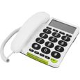 Téléphone filaire Doro PHONE EASY 312CS - Cdiscount Téléphonie