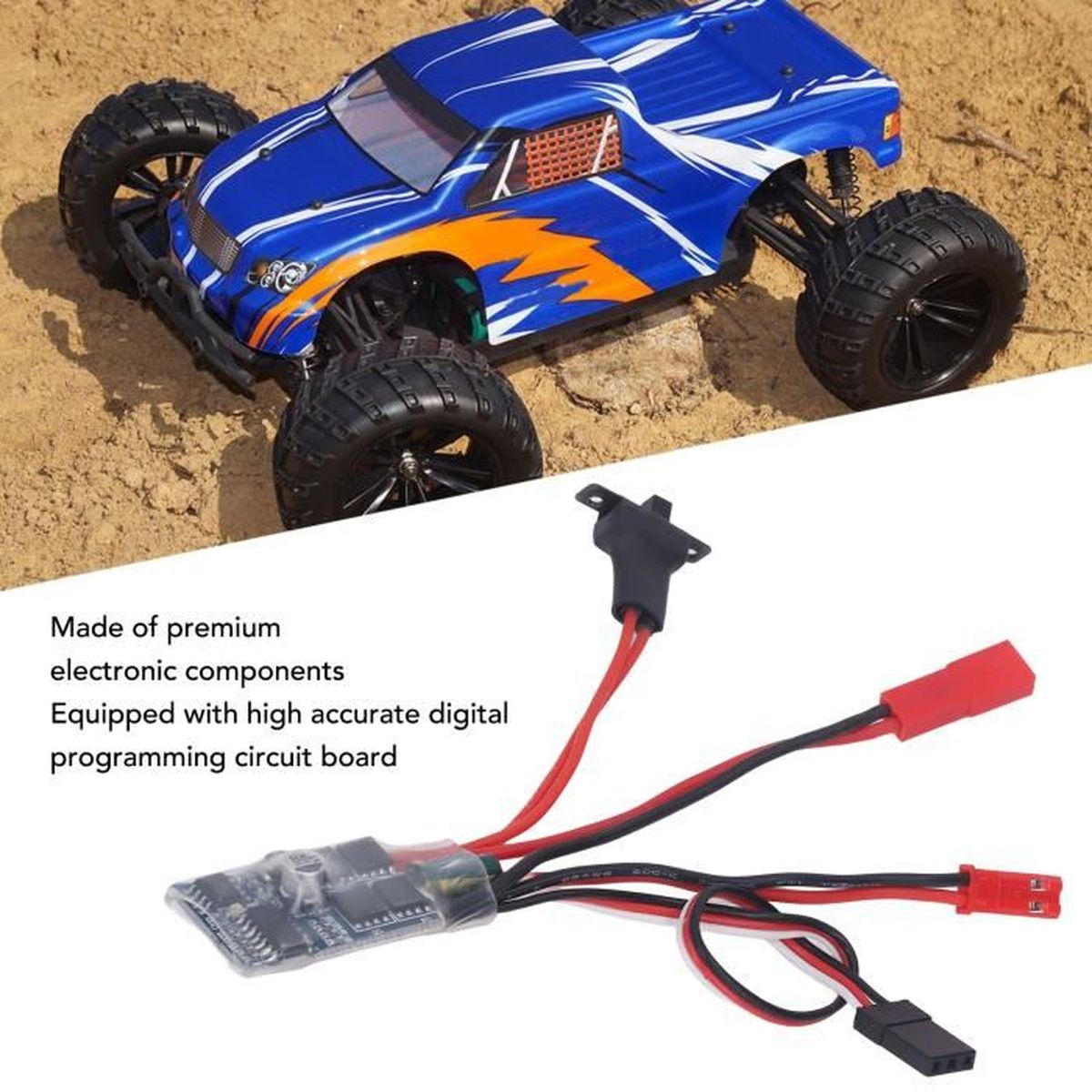RC Brushed ESC Composants électroniques ESC brossés RC 30A 2khz ...