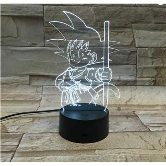 Lampe LED Manga Anime Dragon Ball Goku Kid Changement de couleur USB ...