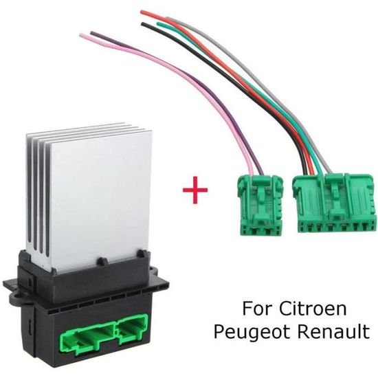 Chauffage souffleur résistance Moteur + Fils 6441l2 7701048390 ...