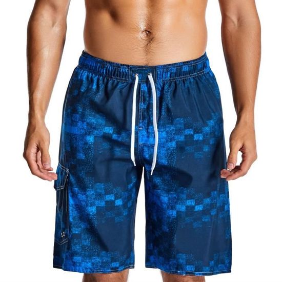 Short de Plage Homme avec Poches Imprimé Loisir Séchage Rapide pour ...