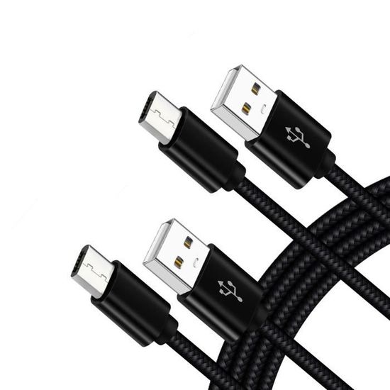 Câble Micro USB - Sony - PS4 - 3m - 2Pack - Chargeur pour Manette Xbox ...