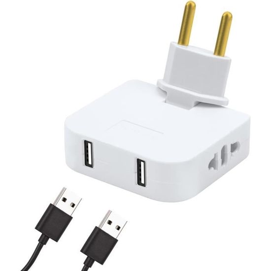 Prise Plate Derriere Meuble, Avec 2 Prises De 220 V Et 2 Usb, Prise ...