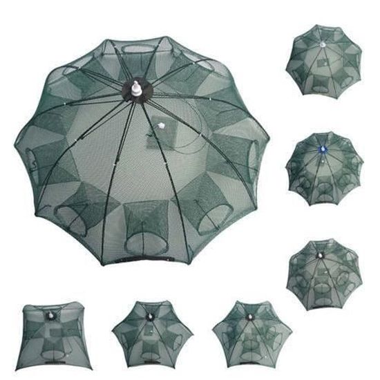 Filet De Pêche Portable Cage à Crevettes En Nylon Automatique Pliable 6 ...