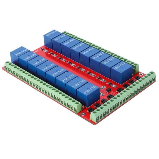 Carte d'interface de module de relais à 16 canaux de type isolé ...
