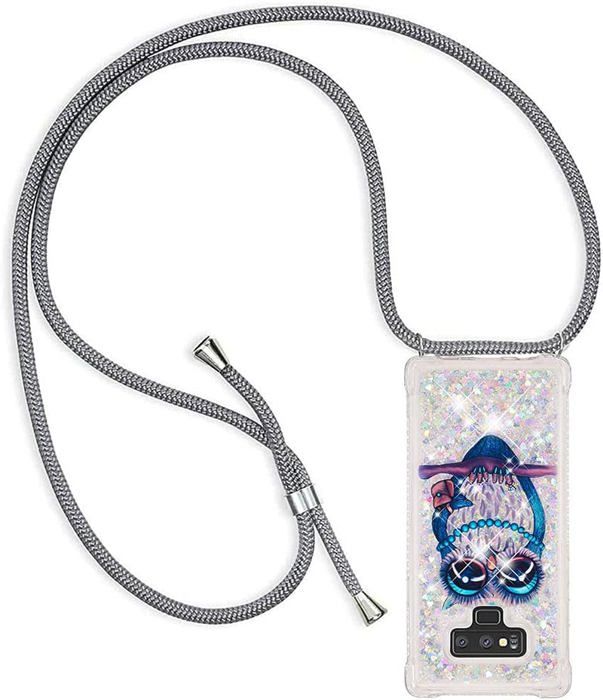 Collier pour Samsung Galaxy Note 8 Silicone Coque Glitter Liquide Femme ...