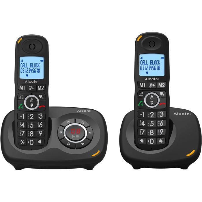 ALCATEL XL595 B Voice Duo - Téléphone Fixe Sans Fil Senior Avec ...
