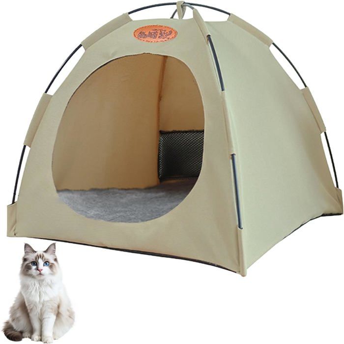 Tente Tipi pour Chat Chiens, Niche pour Chat avec Coussin Amovible et ...