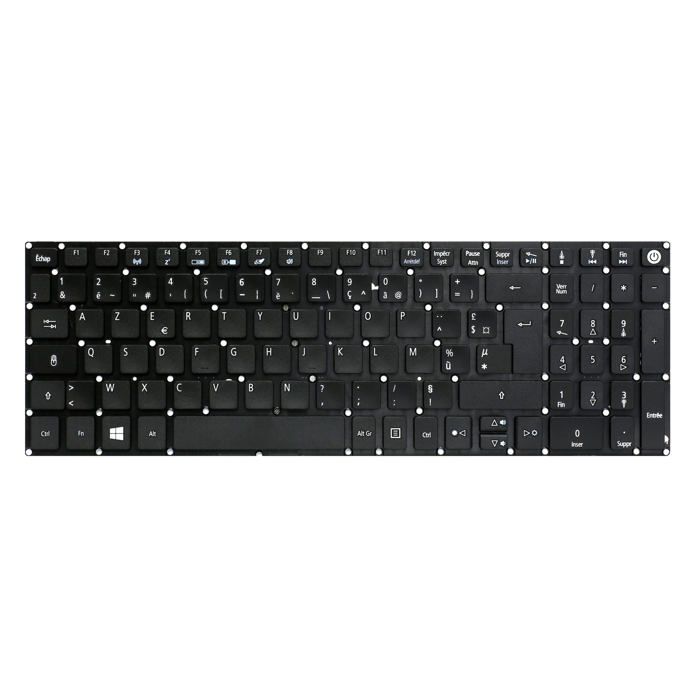 CLAVIER FRANÇAIS AZERTY POUR PC PORTABLE ACER ASPIRE E5-532 / E5-532G ...