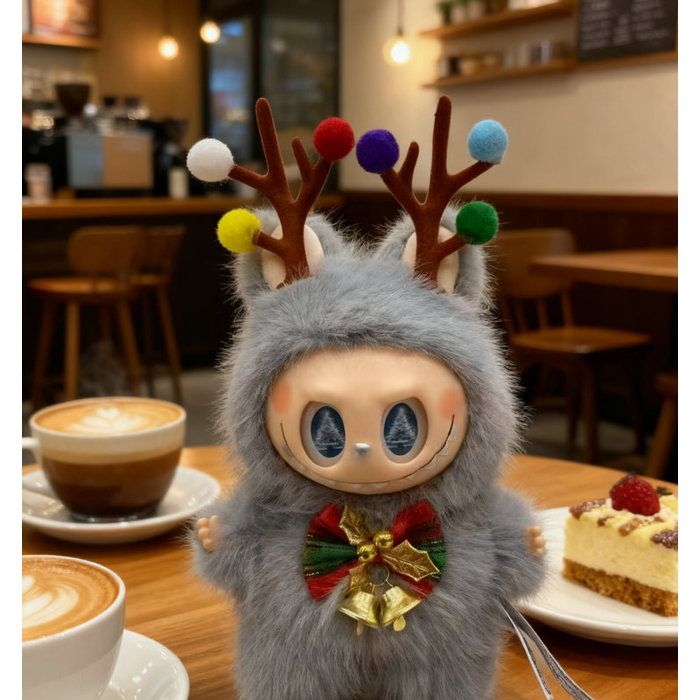 Labubu - Peluche Labubu -Série de poupées modifiées - 17 CM - Cadeau de ...