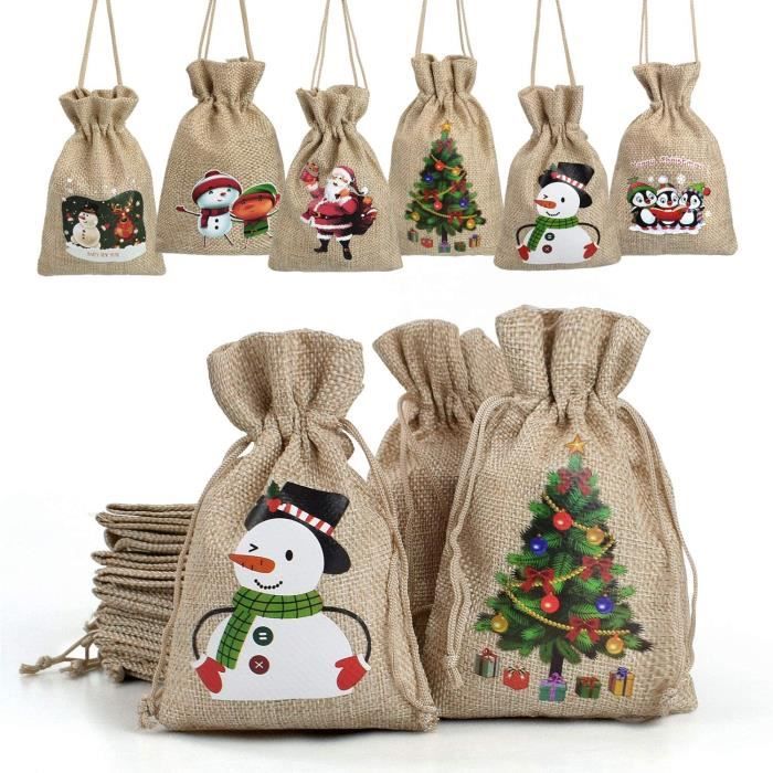 Sac Noel Toile De Jute