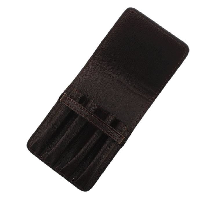 Trousse à stylo,Étui à Stylo Plume en Cuir PU,4 Fentes Synchronisées ...