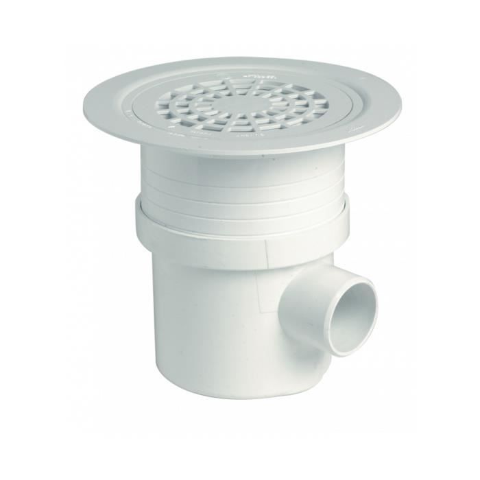 Siphon PVC blanc pour revêtement plastique - Nicoll - D.50/63 ...