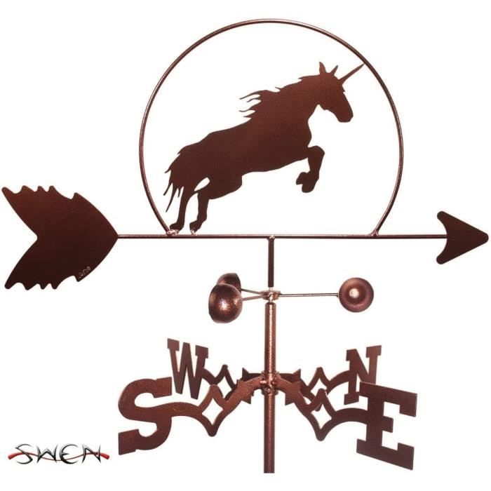 Girouette Métal Girouette Cheval Licorne Girouette INOX Piquet de ...
