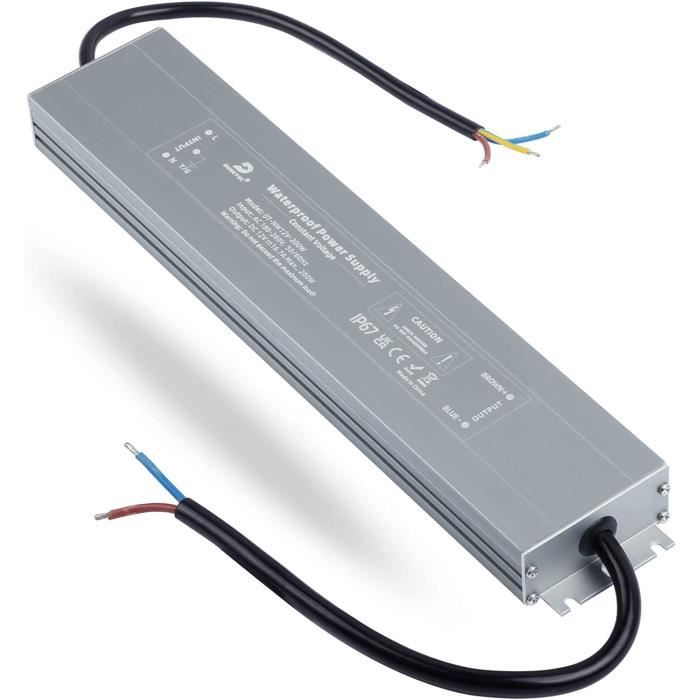 Transformateur 220V 12V LED 300W Driver, Alimentation 25A étanche IP67 ...