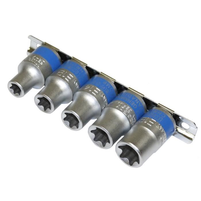 5 douilles E-Torx femelle E10/E12/E14/E16/E18 - Cdiscount Bricolage