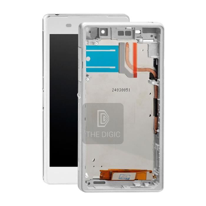Ecran Complet LCD Vitre Tactile Sur Châssis Pour Sony Xperia Z2 - Blanc - Cdiscount Téléphonie
