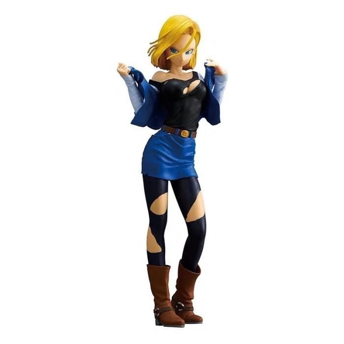 Figurine miniature-Dragon Ball Android 18 Bataille bleu version ...