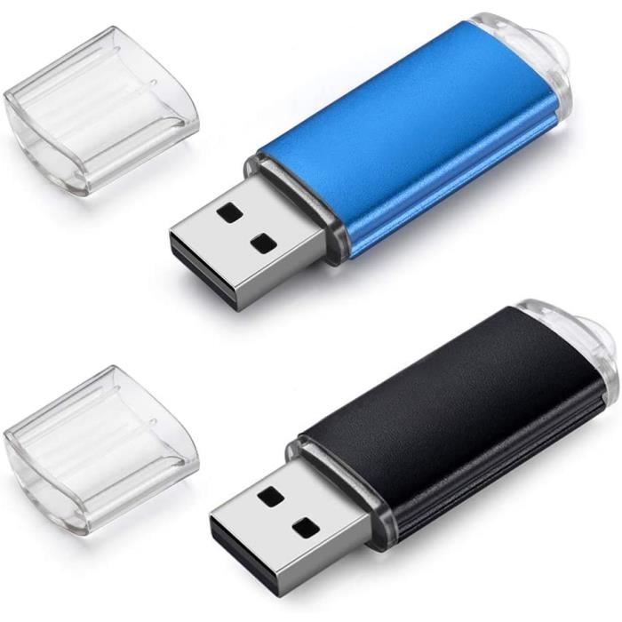 Cle USB 16 GO [Lot de 2] USB Clef 16GO USB 2.0 Flash Drive 16GB Clé USB ...