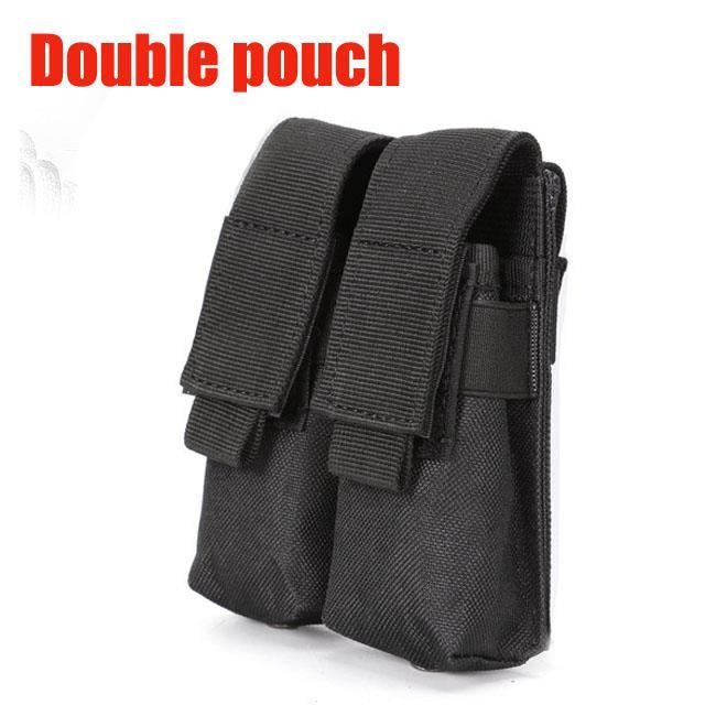 Pochette double - Pochette tactique pour pistolet 9mm, Double Molle ...