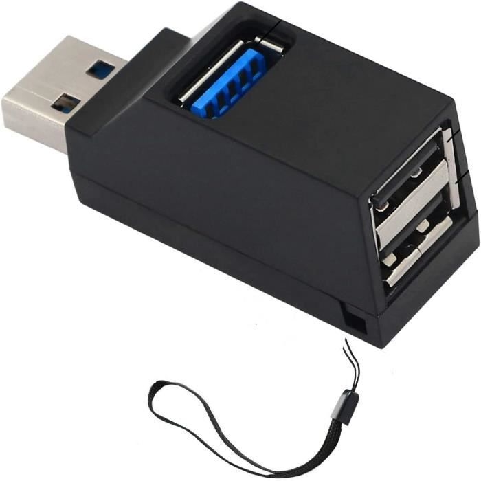 Hub Usb Répartiteur 90 Degrés 3 Ports Usb 3.0 Adaptateur Portable ...