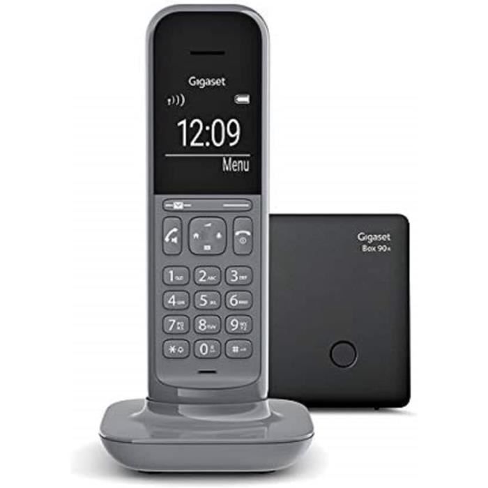 Téléphone Fixe sans Fil au design Moderne avec Répondeur Intégré au ...