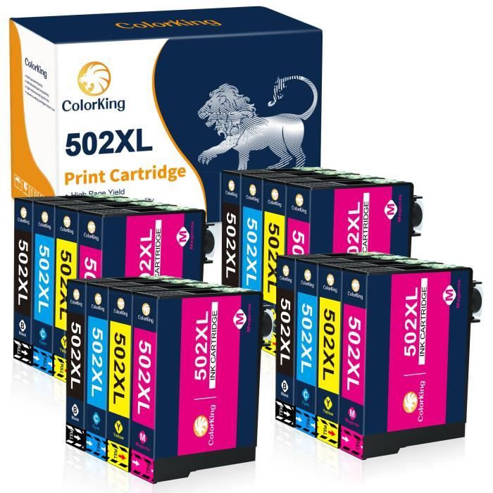 COLORKING Cartouches d'encre compatibles Epson 502XL 502 pour Epson WF ...