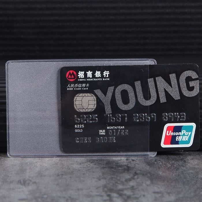 Porte-Cartes CRAZE A4D62 PVC Transparent Document Set ID Card Set Bank ...