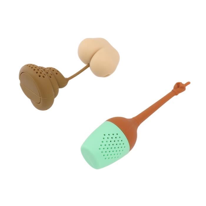 Infuseur à thé drôle Infuseur à thé, Faux Caca en Silicone élastique de ...