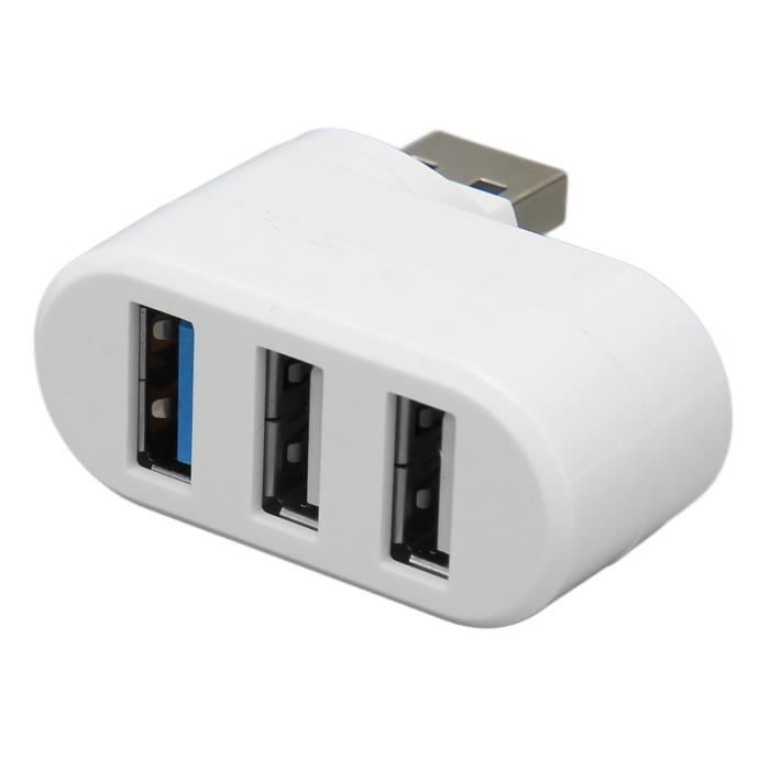 MSA Hub Usb 3.0 À 3 Ports Hub Usb Rotatif À 90 Degrés, 3 Ports Plug And ...
