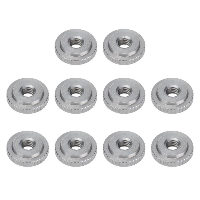 GOTOTOP Vis moletée Écrou moleté en acier inoxydable 304 à tête plate ...