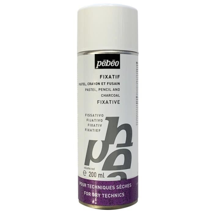 Fixatif pour pastel - PEBEO - 200 ml - Transparent - Non jaunissant ...
