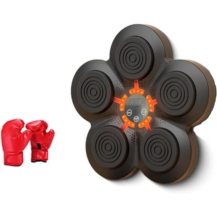 Machine de Boxe Musicale - Sac de boxe mural eclaire par LED pour l ...