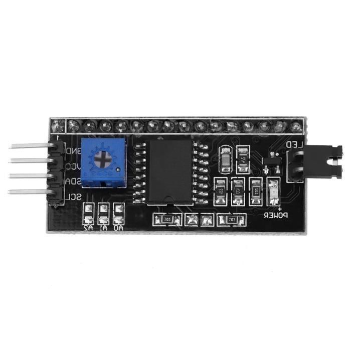 TMISHION adaptateur LCD d'interface I2C Carte adaptateur LCD1602 ...