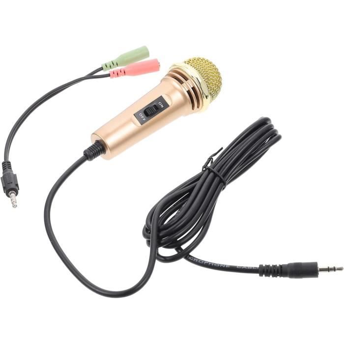 2 Pièces Téléphone Microphone Portable Micro Enfant Microphone Petit ...