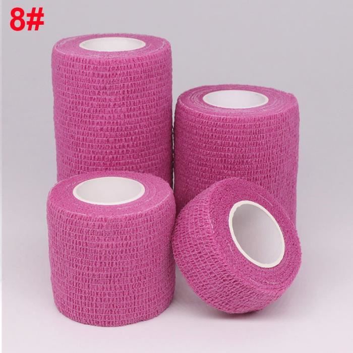 RUBAN ADHESIF ELECTRICITE,Rose-15cm X 4.5m--Bandage élastique auto ...