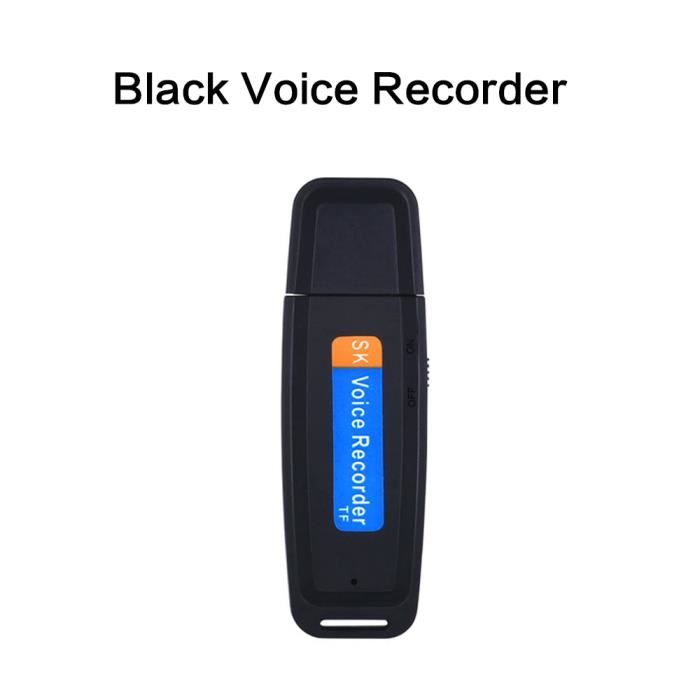 DICTAPHONE,Black--Mini Dictaphone USB, petit disque U, enregistreur ...