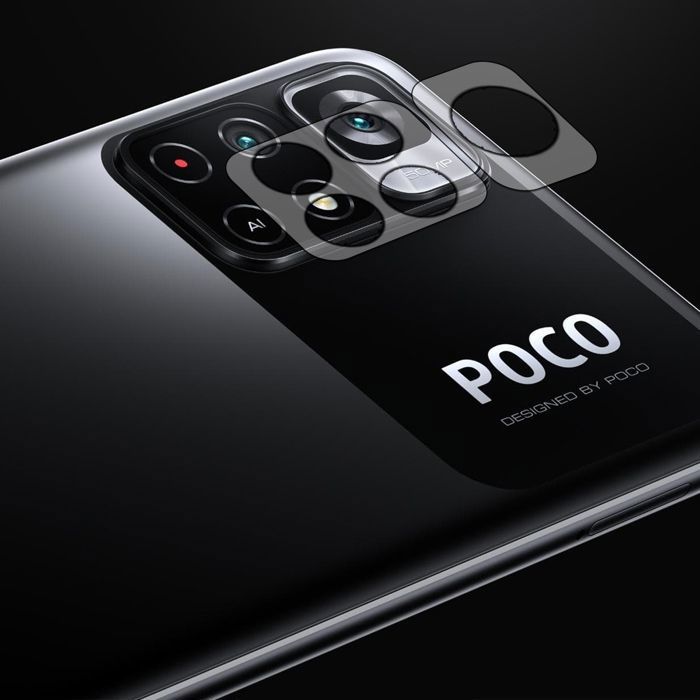 Verre trempé camera, protection d'objectif arrière pour Xiaomi Poco M4 ...