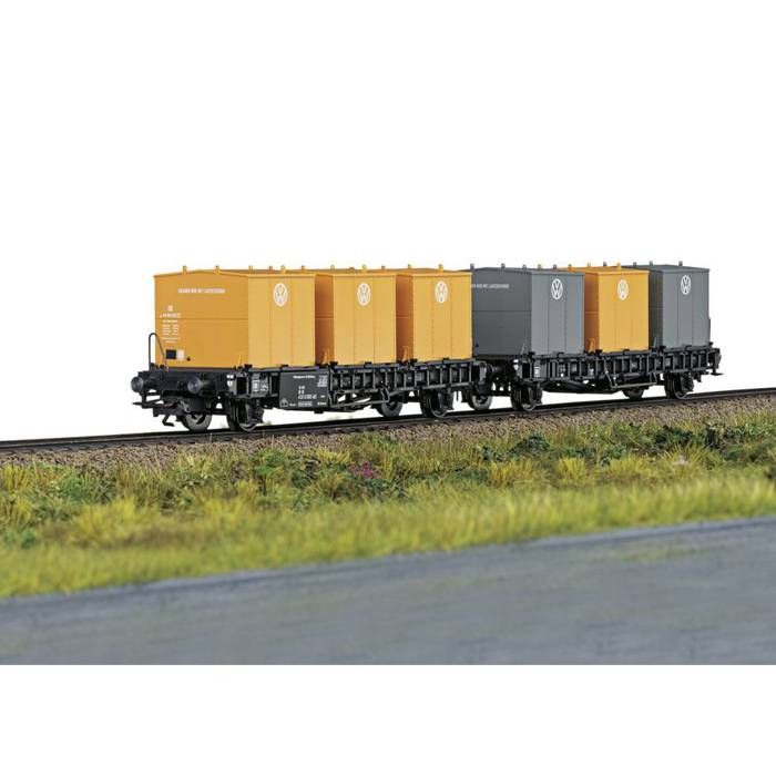 TRIX H0 24162 Wagon double de transport de conteneurs H0 de la DB ...