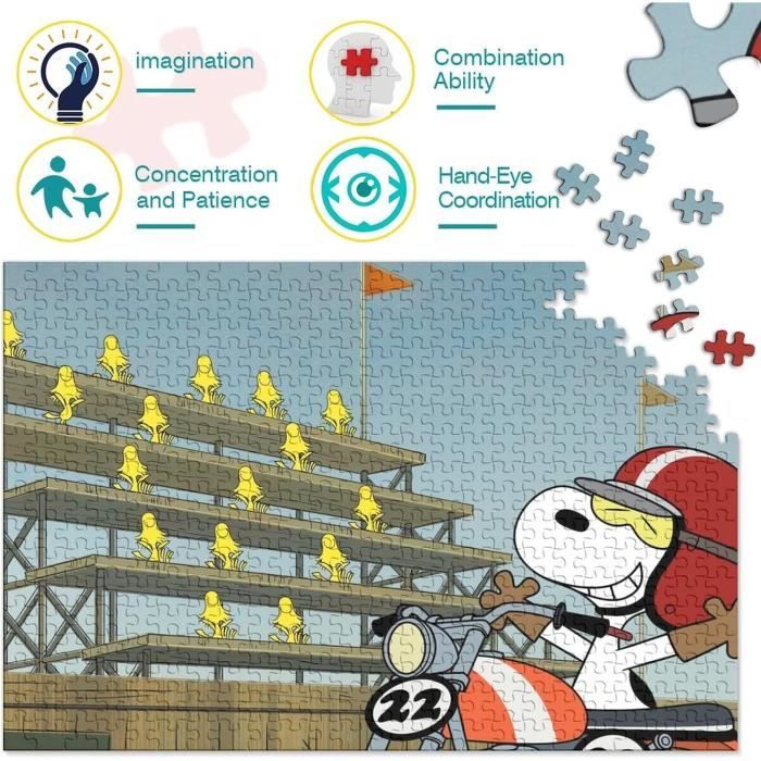 Snoopy Puzzles Adultes Et Adolescents 1000 Pieces Dessin Animé ...