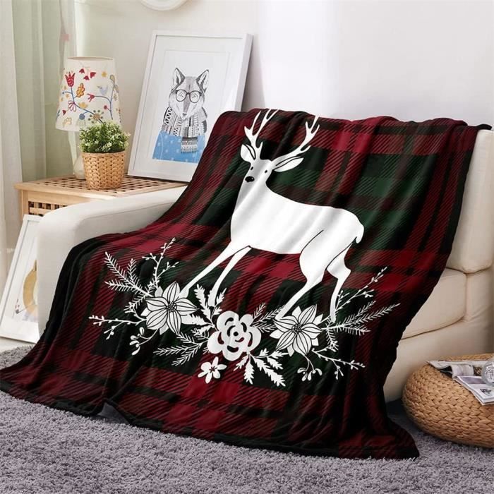 Plaid Couverture Polaire Flanelle,3D Hiver Chaude Douce Moelleuse ...