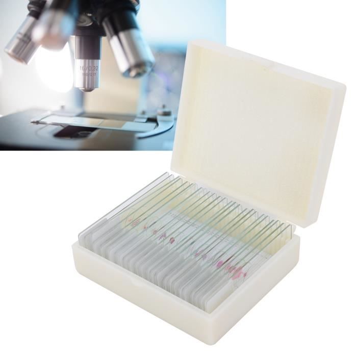 OMABETA 25 Lames d'Animaux Microscope Lamelles Biologiques Verre ...