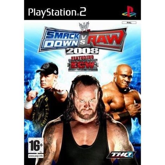 SMACK DOWN VS RAW 2008 / JEU CONSOLE PS2 - - Cdiscount Jeux vidéo